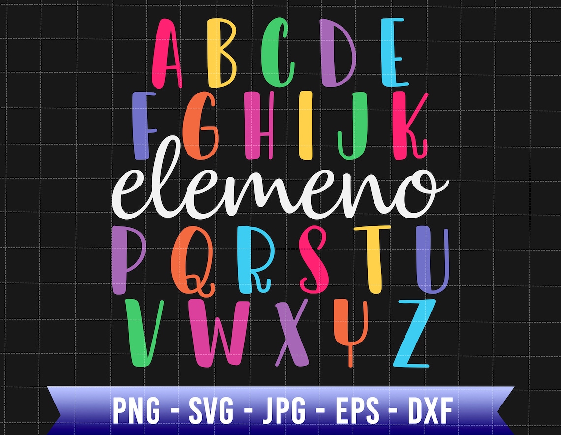 ABC Elemeno Svg Back to School Svg Teaching Svg Teacher - Etsy