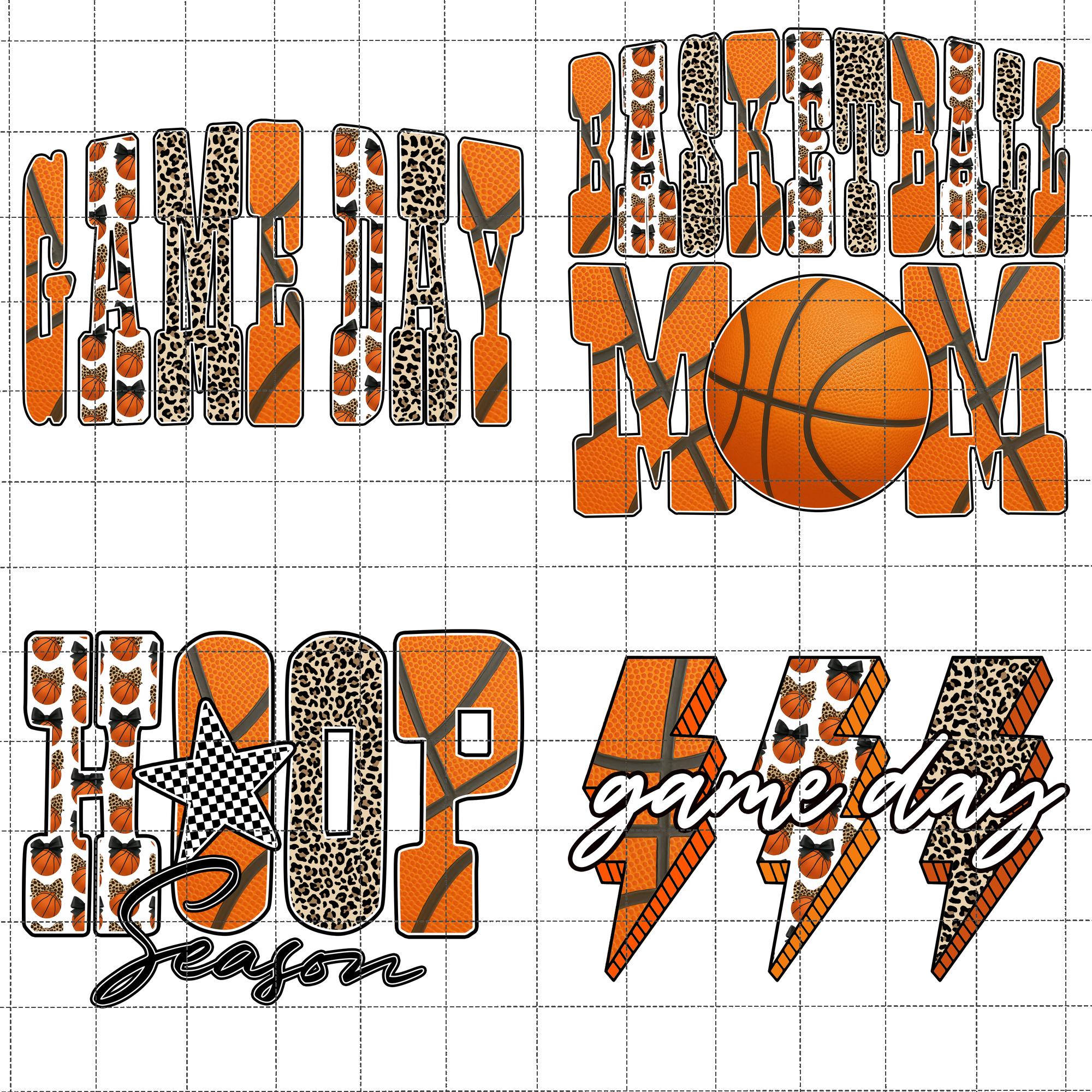 Basketball Checkered Leopard PNG Bundle, Coquette Basketball Mom Png ...