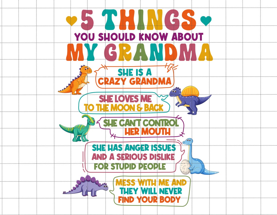 5 Things You Should Know About My Grandma Png Happy - Etsy
