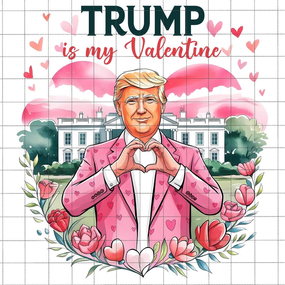 Trump is My Valentine Png, Retro Valentine Shirt Design, Trump 2024 Png ...