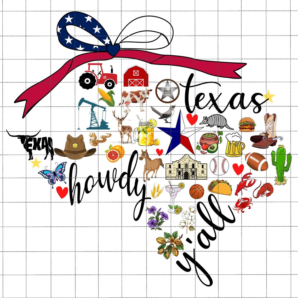 Texas Favorite Coquette Png, Texas State Png, Home State Png, Texas ...
