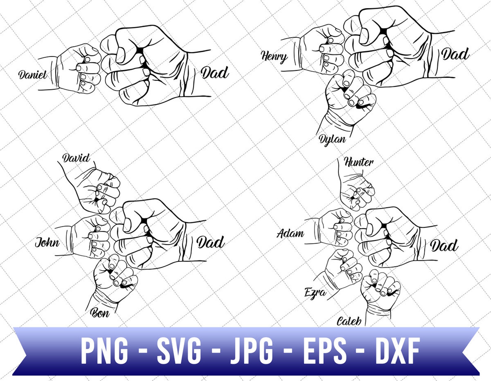 Personalized Father's Day Fist Bump Set Baby Toddler Kid - Etsy