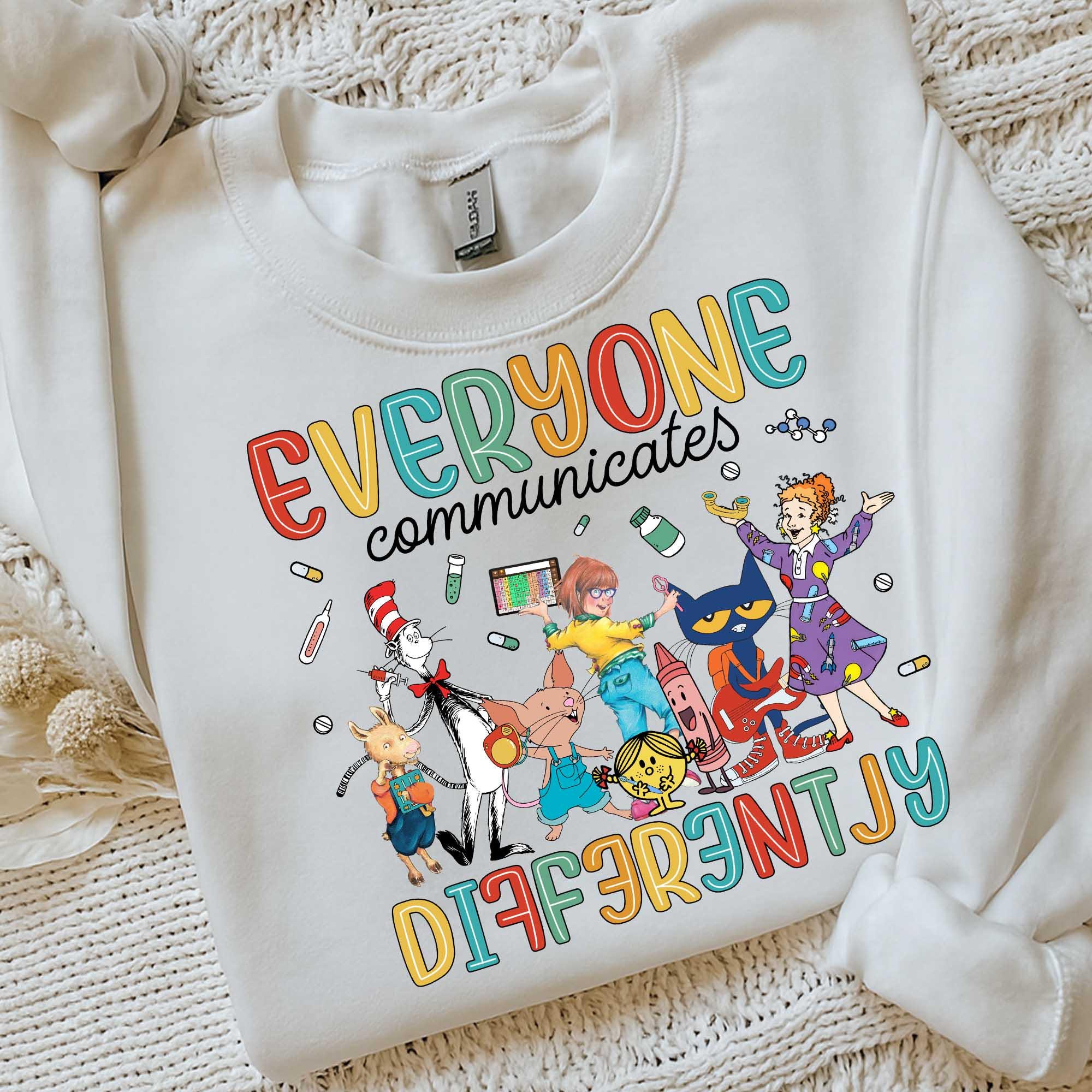 Everyone Communicates Differently Png, Autism Awareness Png, Special ...