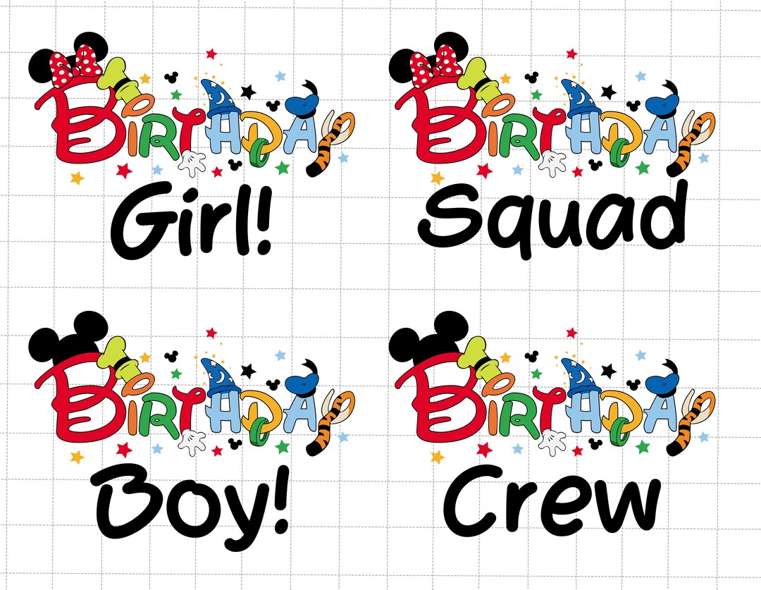 Bundle Birthday Boy Png, Family Matching Birthday Png, Magical Kingdom ...