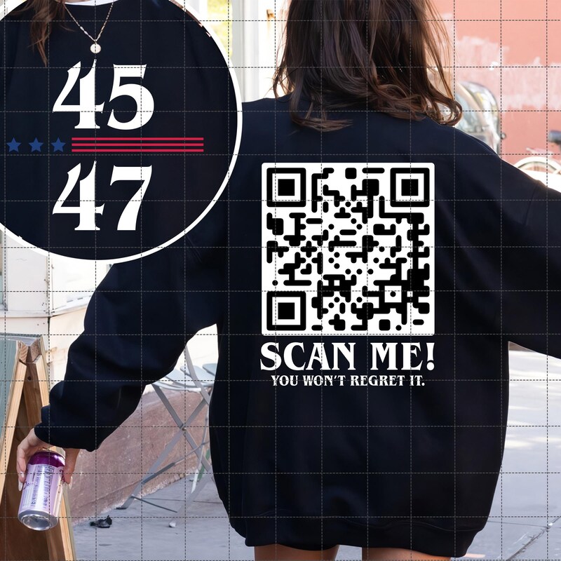 Trump Qr Code Tee - Etsy