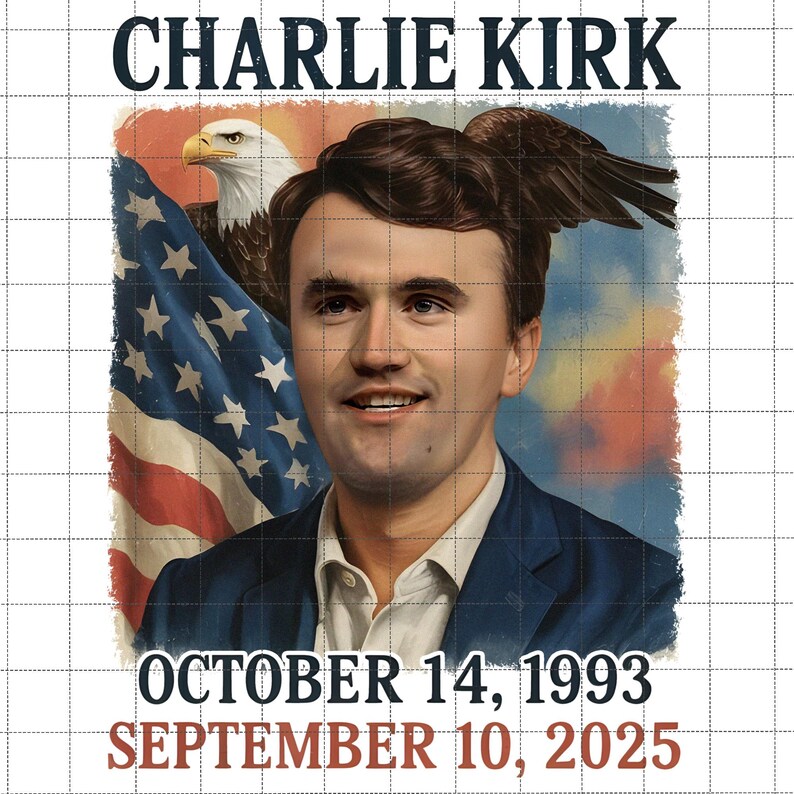 Charlie Kirk Png, Stand Strong, in Memory of Charlie Kirk Png, Rest in ...