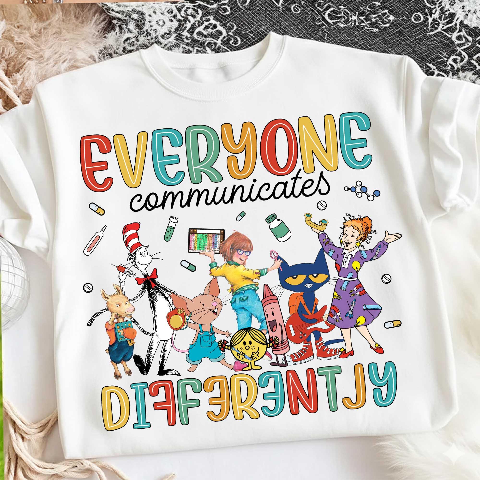 Everyone Communicates Differently Png, Autism Awareness Png, Special ...