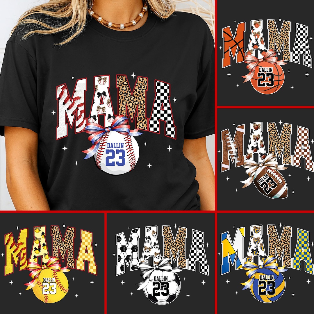Sports Mama PNG Bundle, Baseball Basketball Football Sublimation, Mama ...