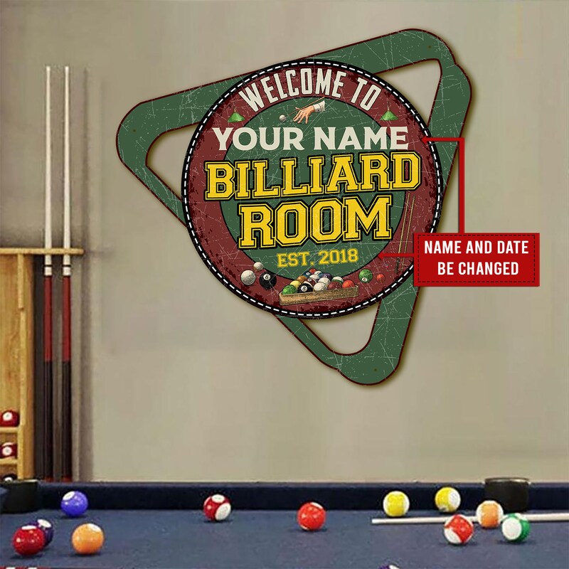Billiard Sign - Etsy