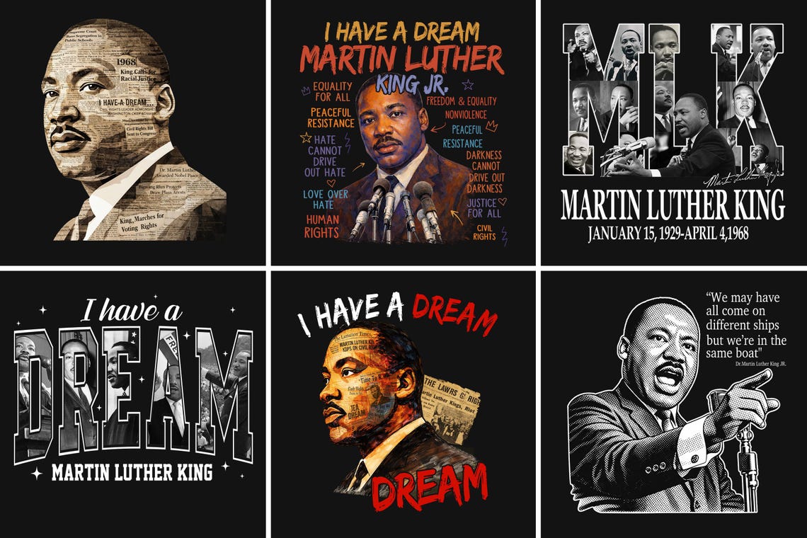 Martin Luther King PNG Bundle, Civil Rights Leader, African American ...