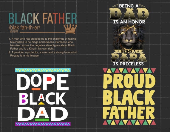 Black Father Bundle Png Dope Black Father Best Dad PNG | Etsy
