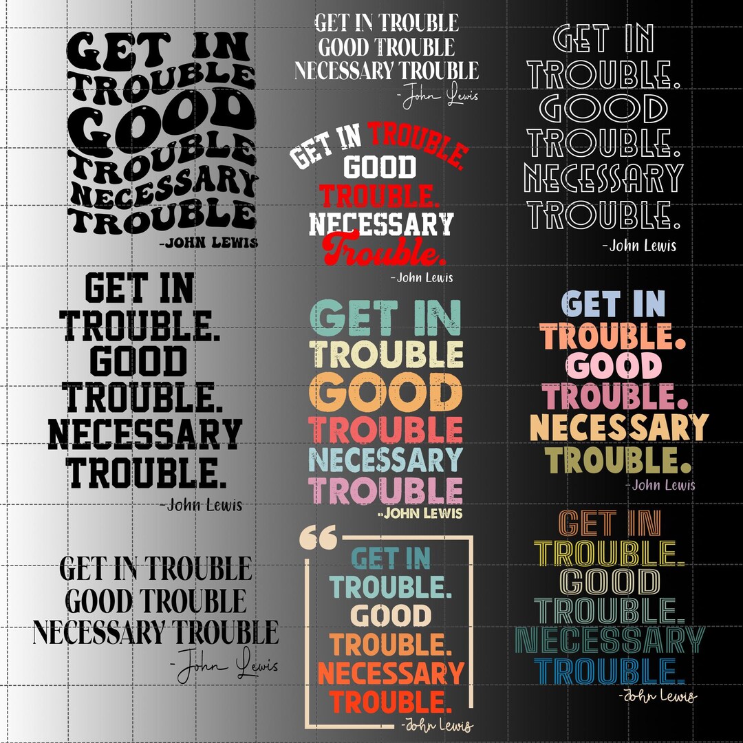 Get in Trouble SVG PNG Bundle, Good Svg, Trouble Svg, Protest Svg ...