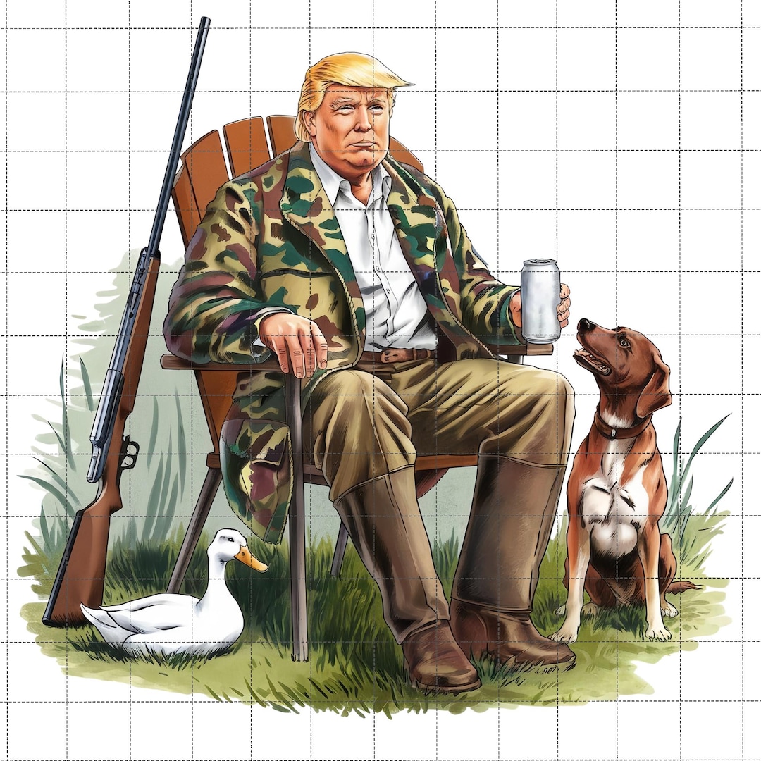 Original Hunting Trump Png, Trump 2024 Png, Old School Camo Png, Trendy ...