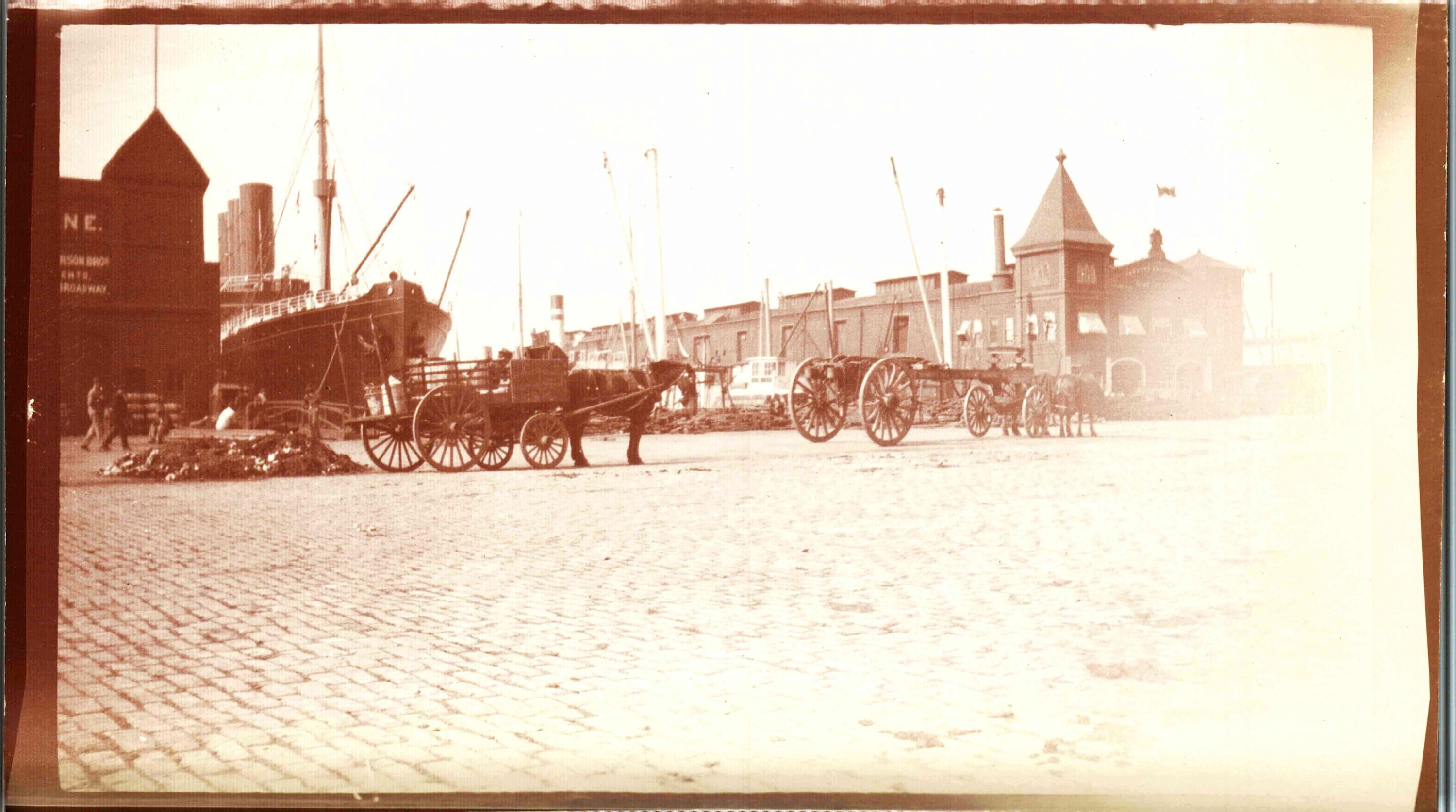 1890s Paper Photos of New York City Harbor & Bridge - Etsy