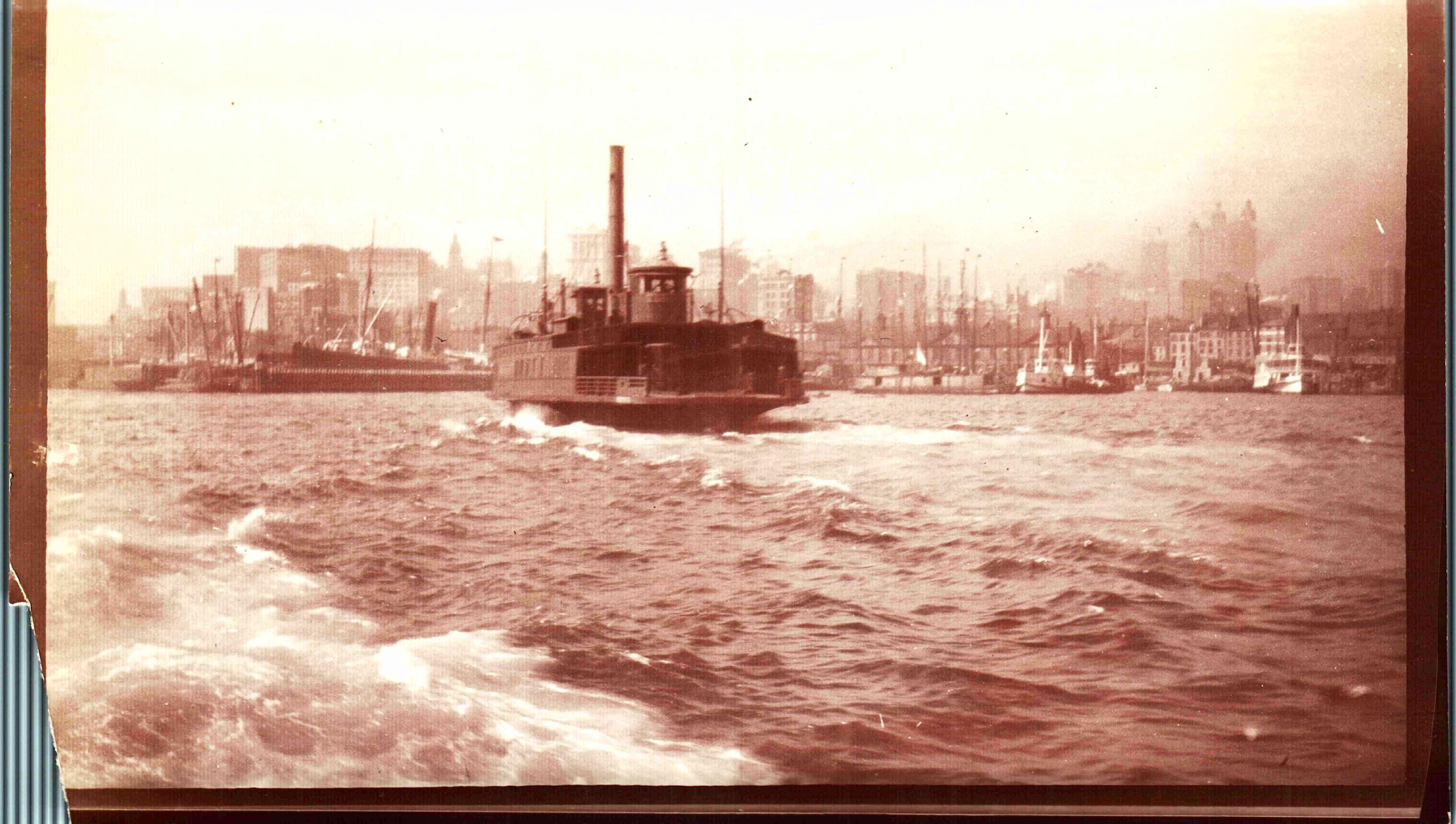 1890s Paper Photos of New York City Harbor & Bridge - Etsy