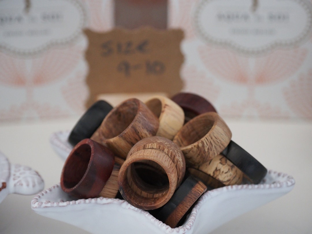 Custom Unique Wood Rings - Etsy