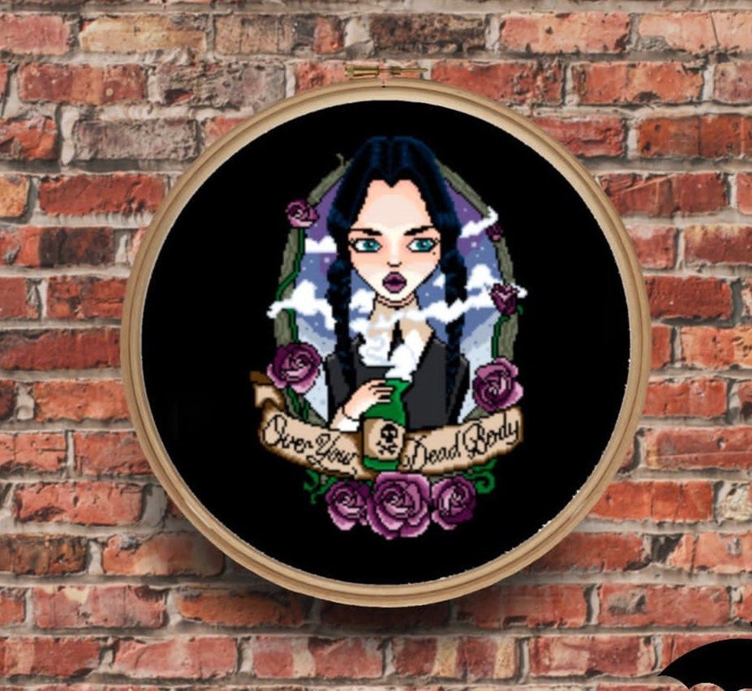 Wednesday PDF Cross Stitch Pattern Download 16 Inches by 13 - Etsy