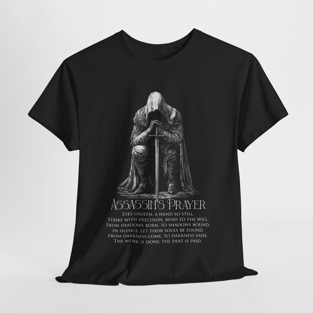 Assassin's Prayer, Rogue, Thief, Thieves Guild T-shirt Designed and ...