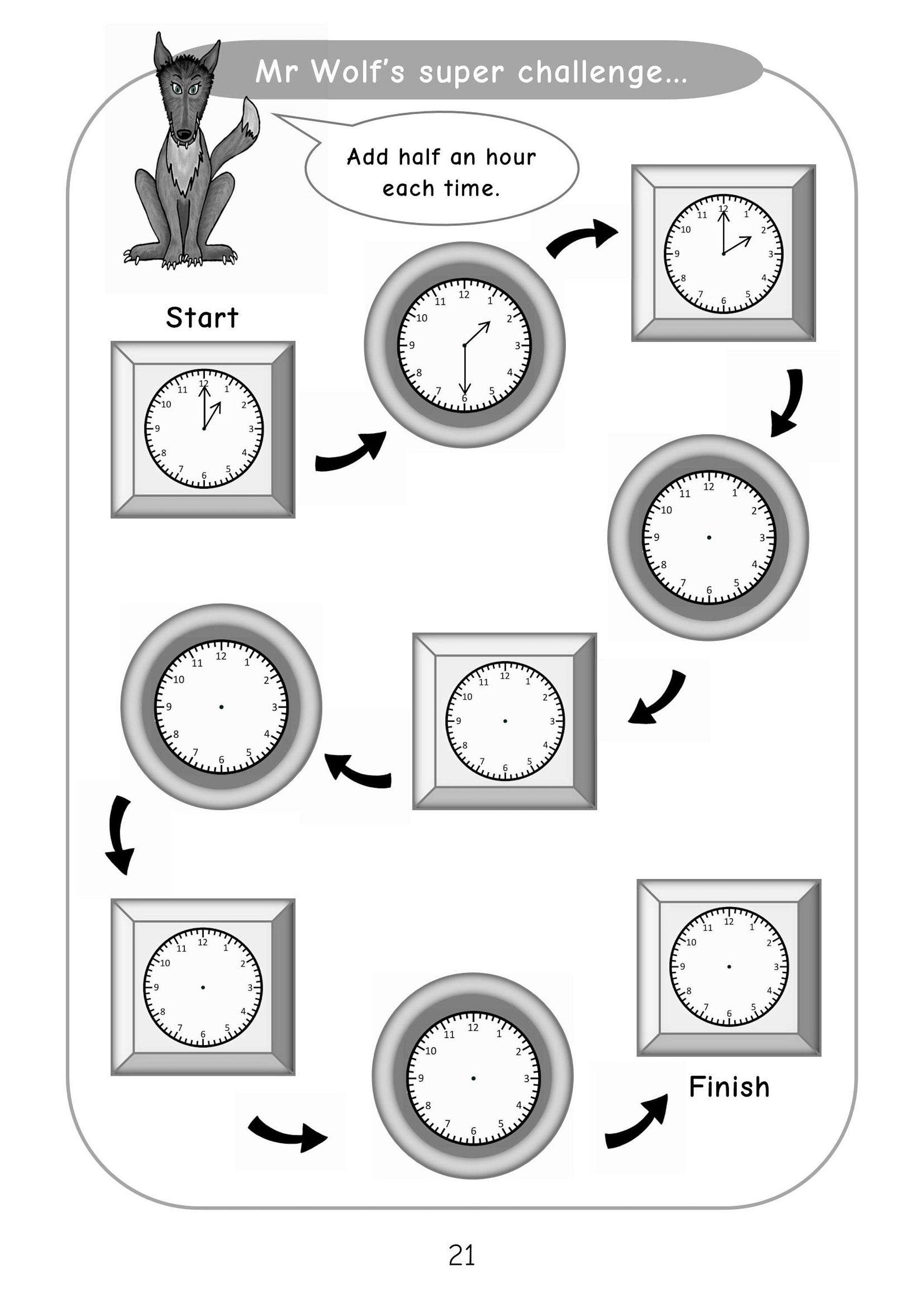 Telling the Time With Mr Wolf Year 1 Maths Measures Age 5+ Digital ...