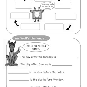 Telling the Time With Mr Wolf Year 1 Maths Measures Age 5+ Digital ...
