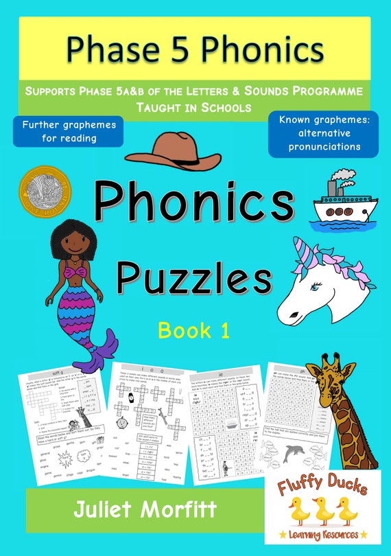 Phase 5 Phonics Book Puzzles Word Searches and More Age 5 - Etsy