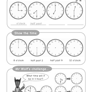 Telling the Time With Mr Wolf Year 1 Maths Measures Age 5+ Digital ...