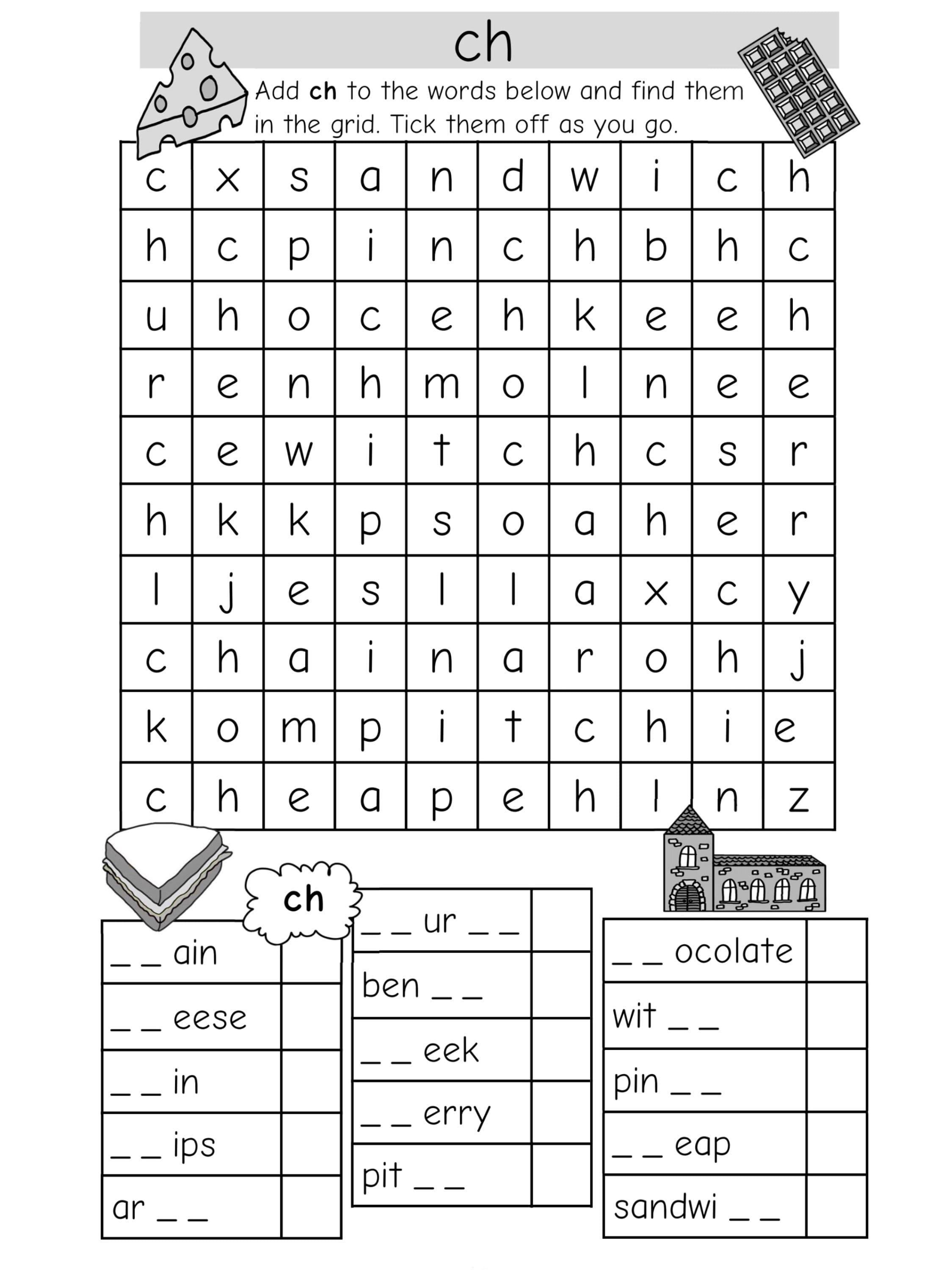 Phase 3 Phonics Book Word Searches Age 4 Digital Download - Etsy
