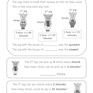 Telling the Time With Mr Wolf Year 1 Maths Measures Age 5+ Digital ...