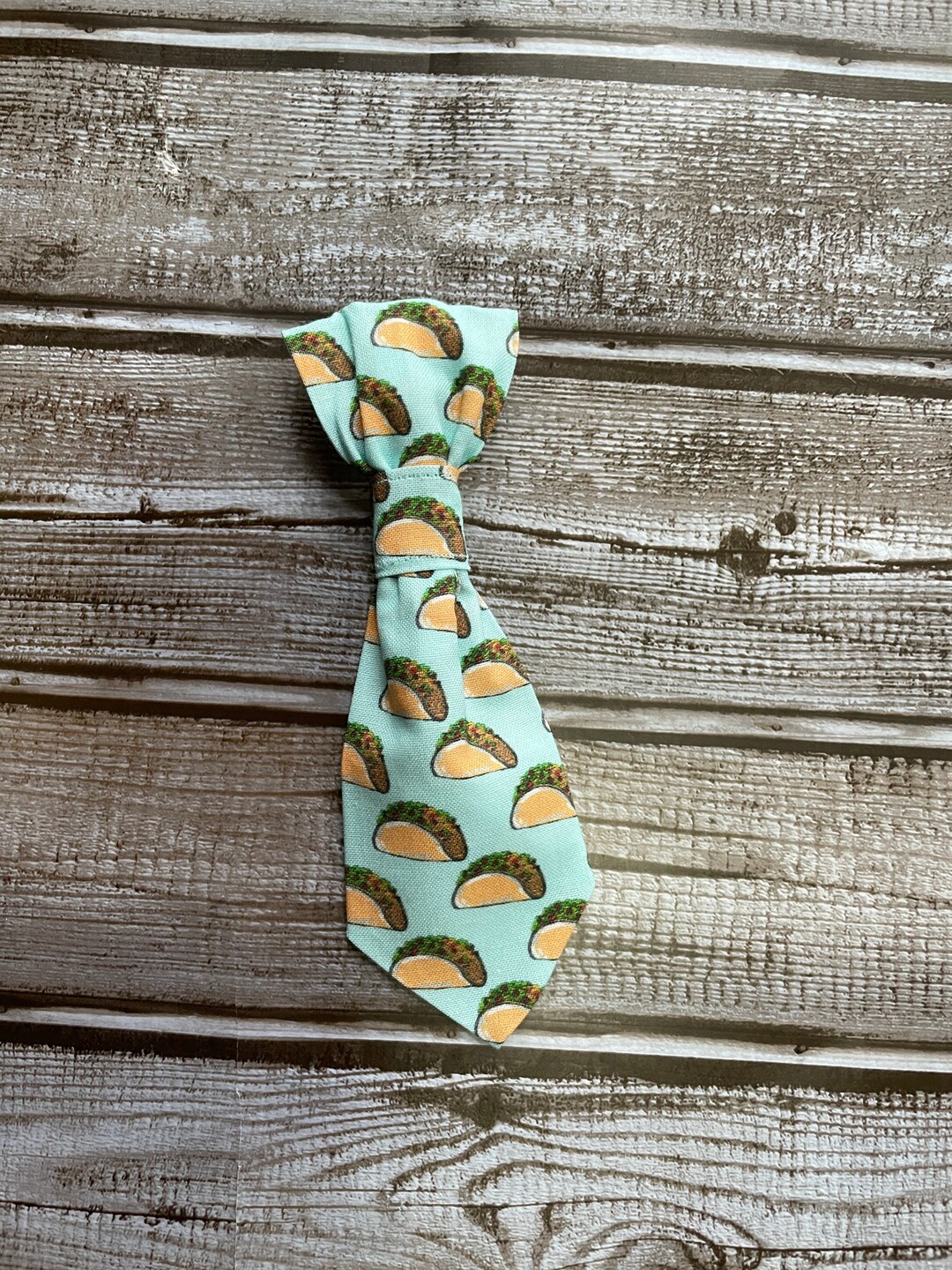 This Totally Terrific Taco Print Dog or Cat Necktie, Slides on Collar ...