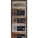 Menu Board Made From Real Barn Wood - Farmhouse Weekly Meal Planner for ...