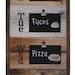 Farmhouse Menu Board Reclaimed Weekly Dinner Planner Barn Wood Kitchen ...
