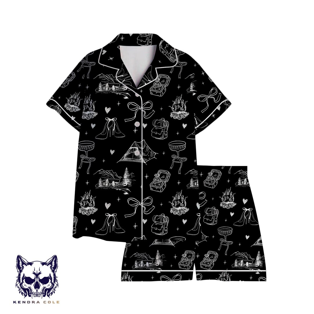 Camp Bachelorette Pajama Set – Bride Tribe Camping Pjs, Glamping ...