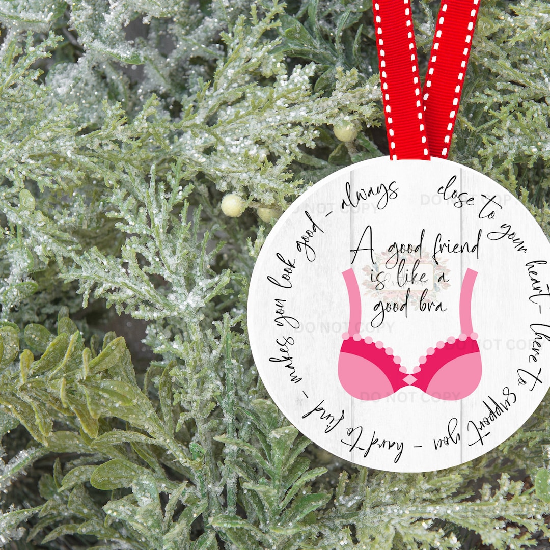 Best Friends, Friends Are Like Bras, Friend Ornament Sublimation ...
