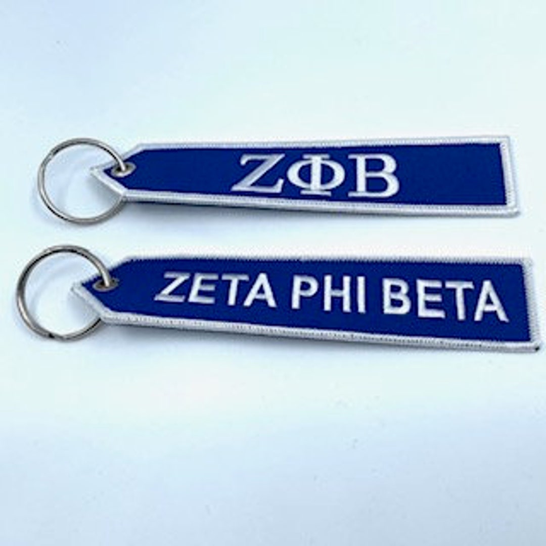 Zeta Phi Beta Key Chain Tag - Etsy
