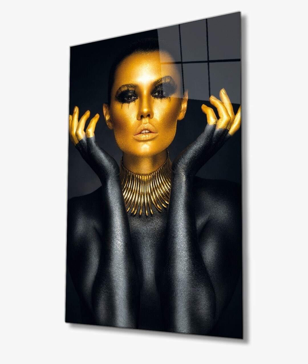 Black Women Glass Picture Hollywood Wall Decor Wall Art Etsy
