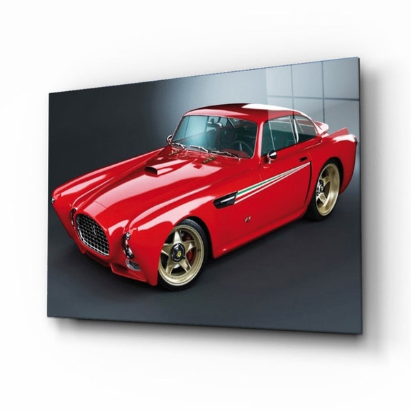 Ferrari Glass Wall Art - Etsy
