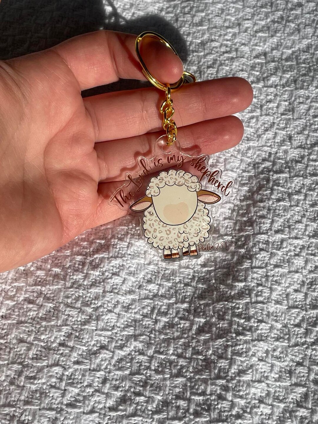 The Lord is My Shepherd Keychain, Easter Keychains, Easter Gifts, Lord ...