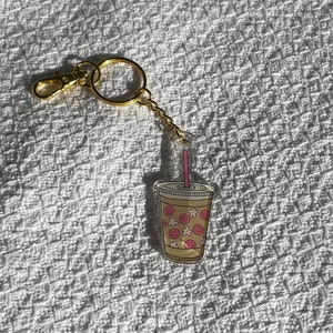 Iced Coffee Keychain, Cute Coffee Keychains, Coffee Lovers. - Etsy