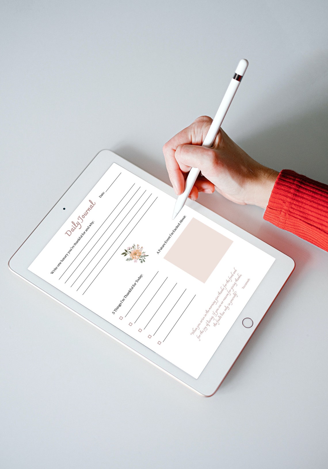 Gratitude Journal | 28-day Digital Gratitude Journal | Digital Download ...