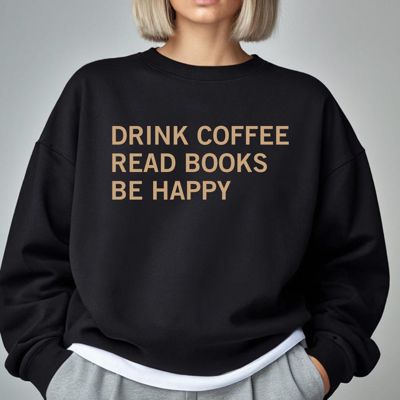 Drink Coffee Read Books Be Happy SVG - JPG - PNG - Cut File - Digital ...