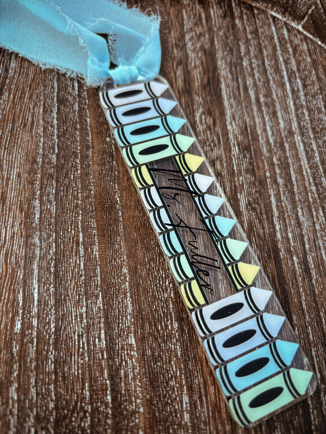 Custom Crayola Bookmark - Etsy