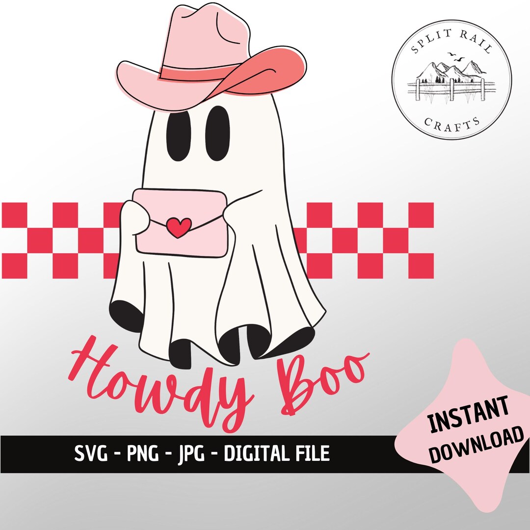 Howdy Boo SVG PNG JPG Valentines Digital File Cut File Cricut Design ...