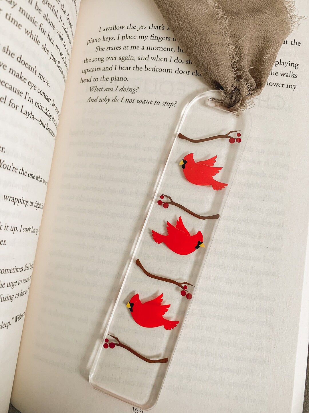 Cardinal Bookmark - Etsy