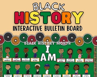 Black History Month Bulletin Board & Interactive Classroom Decor ...
