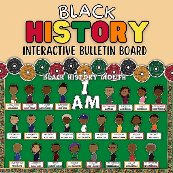 Bulletin Boards Black History Month - Etsy