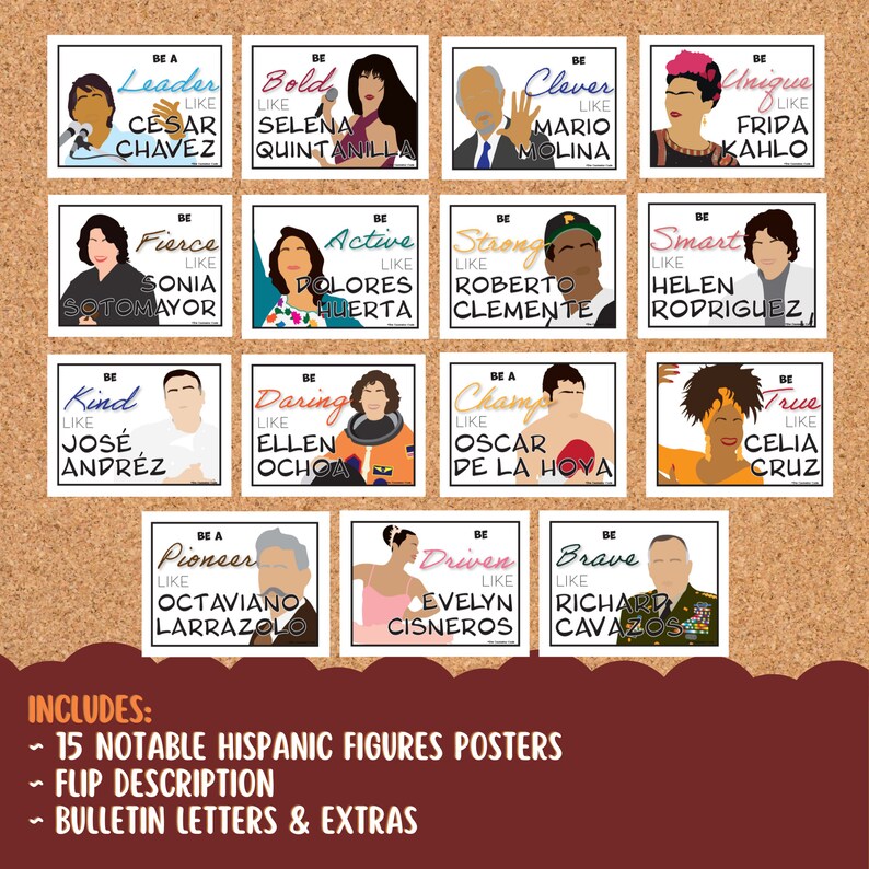 Hispanic Heritage Month Bulletin Board Interactive Posters - Etsy