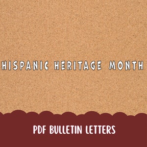 Hispanic Heritage Month Bulletin Board - Interactive Posters - Etsy