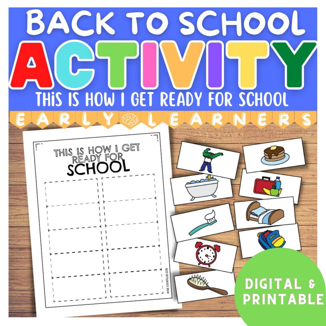 How I Get Ready for School | SEL Back to School Digital & Printable - Etsy