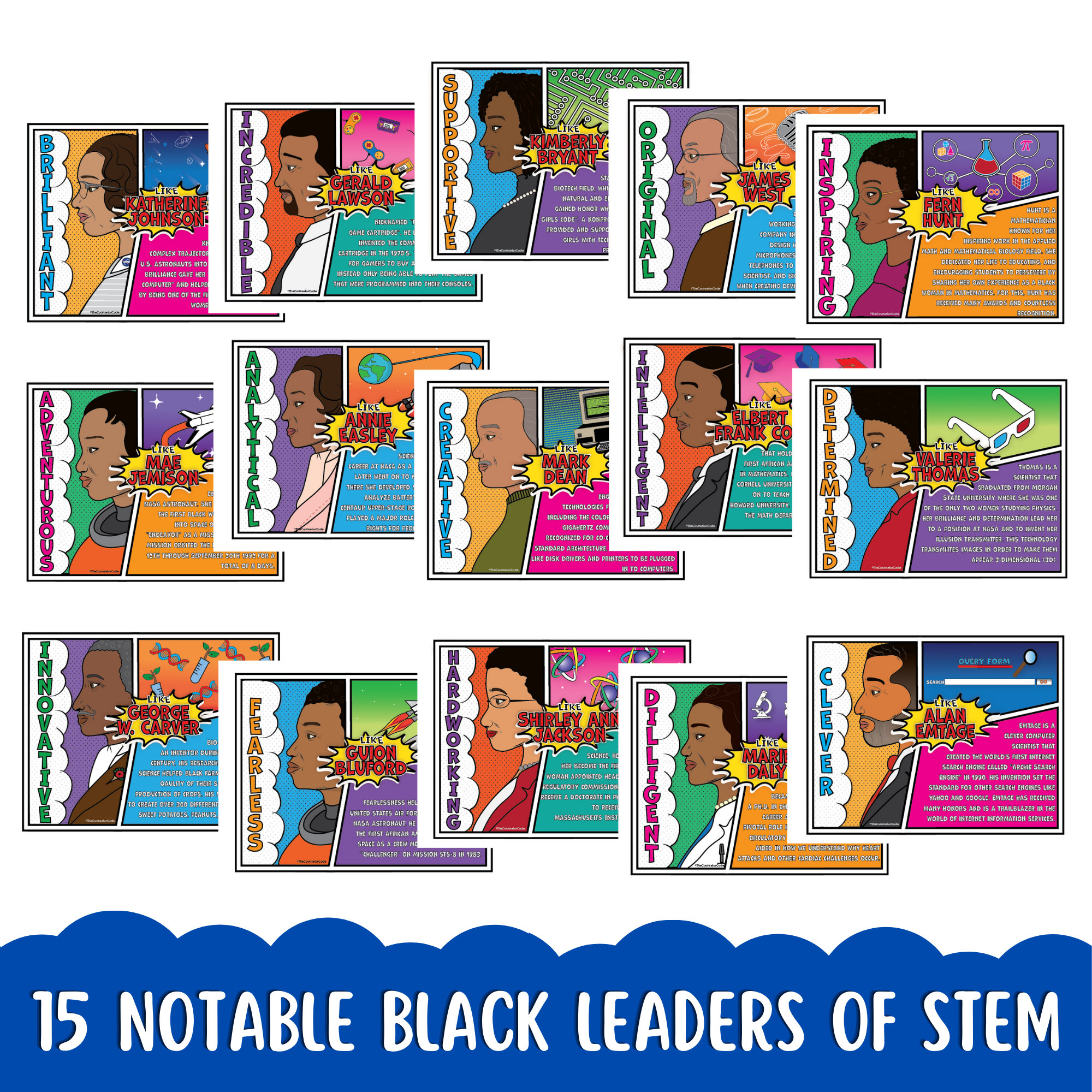 Black History Month - Black Leaders of STEM Bulletin Board - Etsy