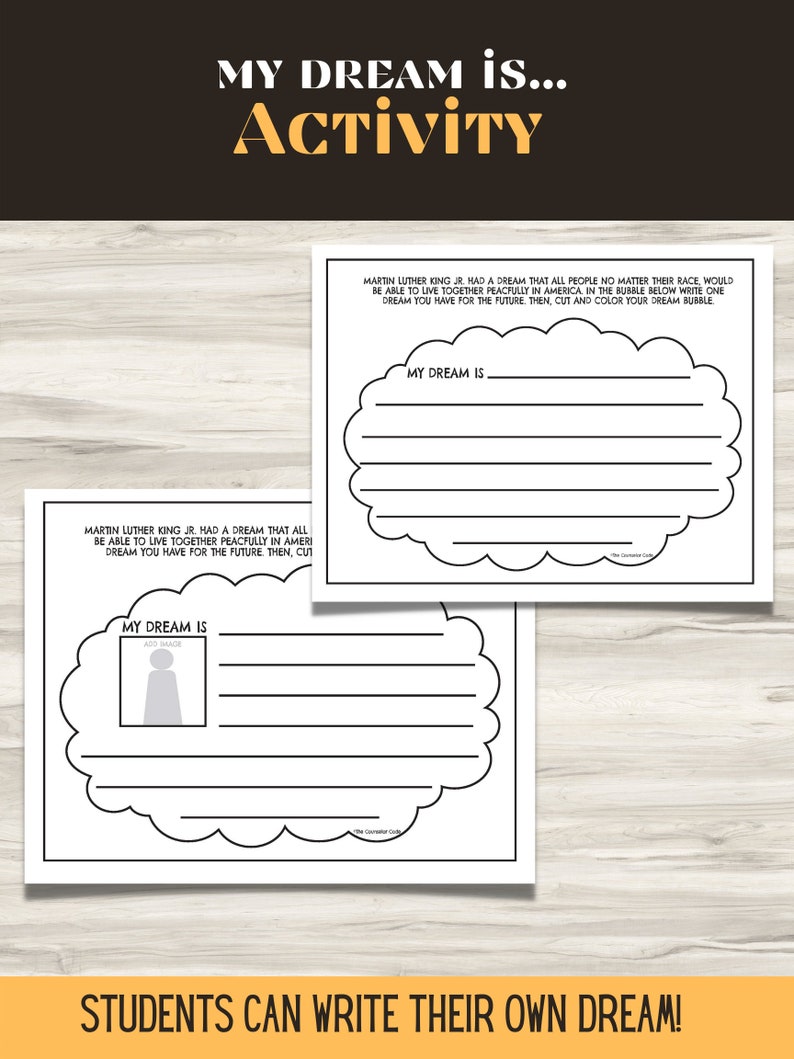 We Have A Dream Bulletin Board Activity Black History Month - Etsy